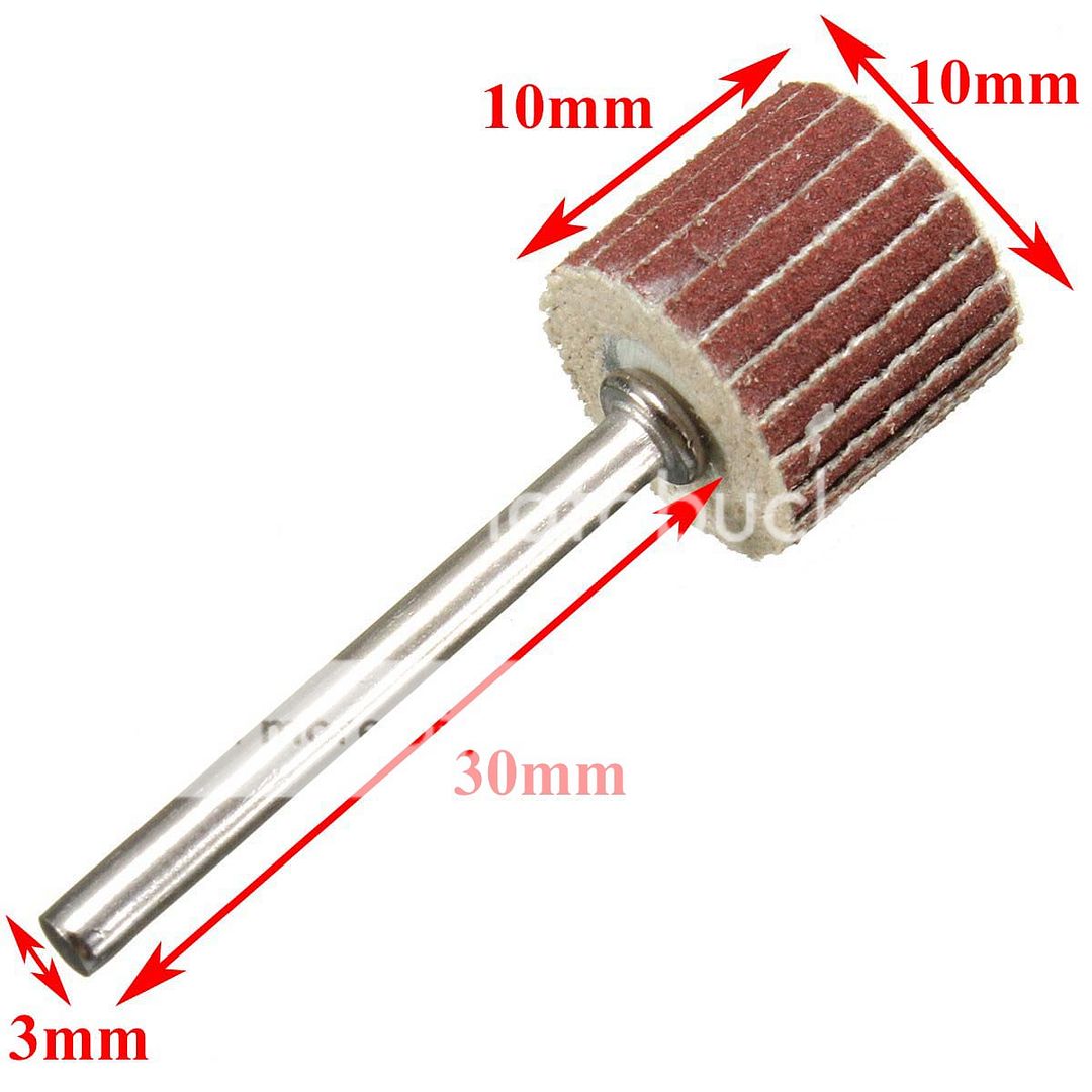 12pcs 240Grit Sanding Flap Wheel Sand Paper Dremel Rotary Die Grinder ...