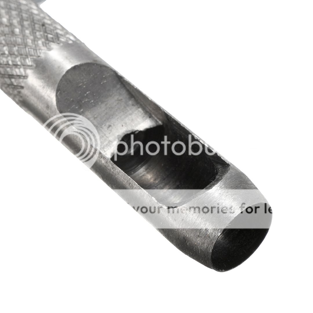 9pcs Heavy-Duty Hollow Leather Hole Gasket Punch Set Cutter Belt Wad ...