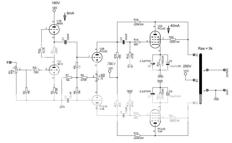 Forum audio samograditelja • View topic - PCL82 PP amp